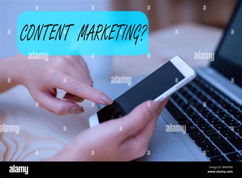 Conceptual Hand Writing Showing Content Marketing Question Concept Meaning Involves Creation