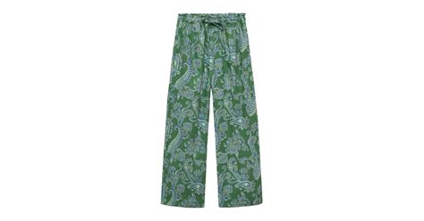 Mango Wide Leg Hose Mamba In Grün About You