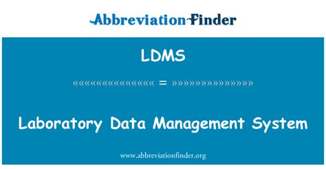 Ldms Stands For Laboratory Data Management System Abbreviation Finder