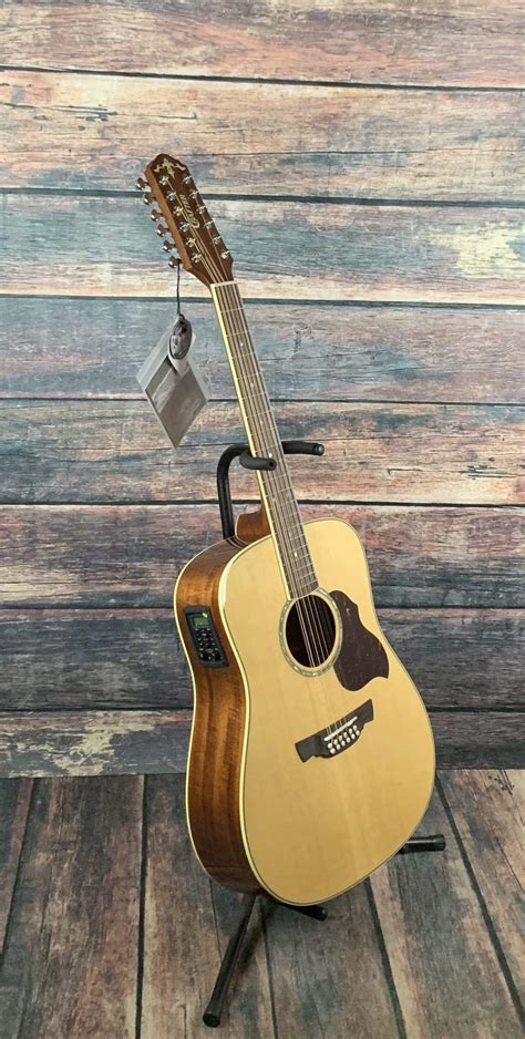 Crafter D8 12eq N Acoustic Electric 12 String Guitar With Crafter Case