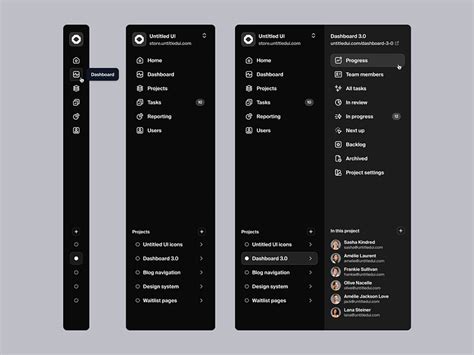 Dual Tier Sidebar Navigation — Untitled Ui By Jordan Hughes® On Dribbble