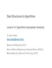 Lecture Algorithms Asymptotic Analysis Pdf Data Structures Algorithms Lecture