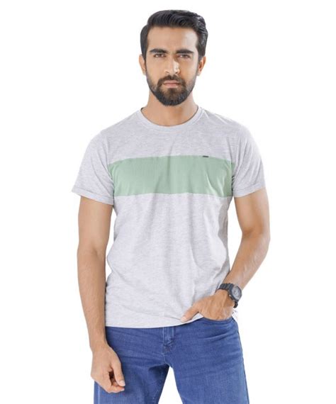 Gray Cotton T Shirt