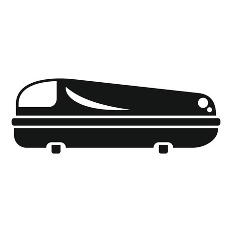 Car Roof Box Icon Simple Vector Travel Trunk 15017048 Vector Art At Vecteezy