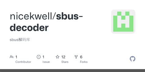 Sbus Decoder Sbus Decoder H At Master · Nicekwell Sbus Decoder · Github