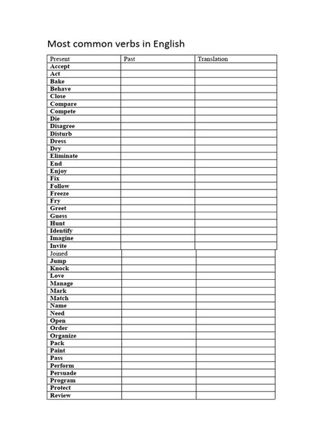 Regular Verbs Exercise Pdf Regular Verbs Exercise Pdf