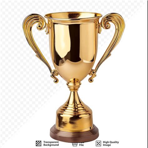 Premium Psd Brass Steel Trophy Dual Handle Neo Classic Isolated On