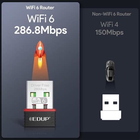 EDUP 802 11ax Nano USB WiFi 6 Adapter For PC EDUP 2 4G 300Mbps Wireless Mini USB WiFi Adapter