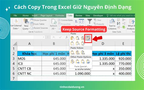 7 Cách Copy Trong Excel Giữ Nguyên định Dạng