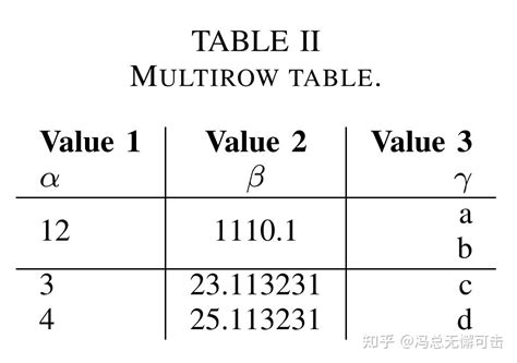 latex怎么让表格里的字上下垂直居中 知乎