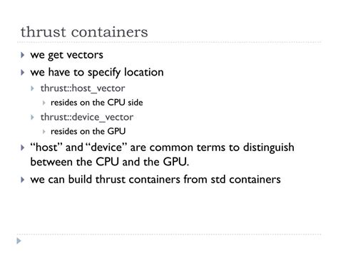 Ppt Containers Iterators Algorithms Thrust Powerpoint Presentation