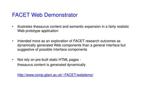 PPT Reflections From The FACET Project PowerPoint Presentation Free Download ID 1087184
