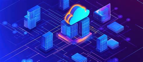Cloud Computing Data Center Network Premium Ai Generated Image