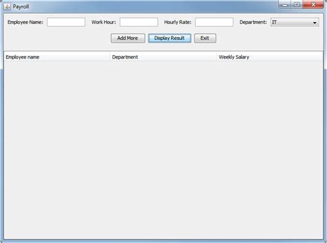 Java Trouble With Creating Jtable To Display Data Stack Overflow
