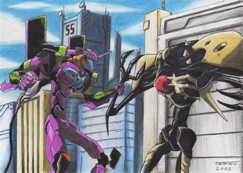 Eva Vs Angel Evangelion Neon Genesis Evangelion Vs Angels