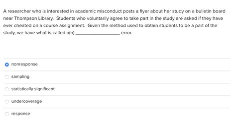 Solved A Researcher Who Is Interested In Academic Misconduct Chegg