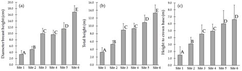 Variation Of Diameter A Total Height B And Height To Crown Base