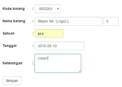 Menyimpan Data Dari Combobox Textbox Forum Coding Indonesia