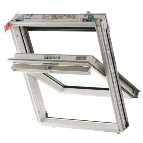 C L Jones Keylite Centre Pivot Roof Window White Finish