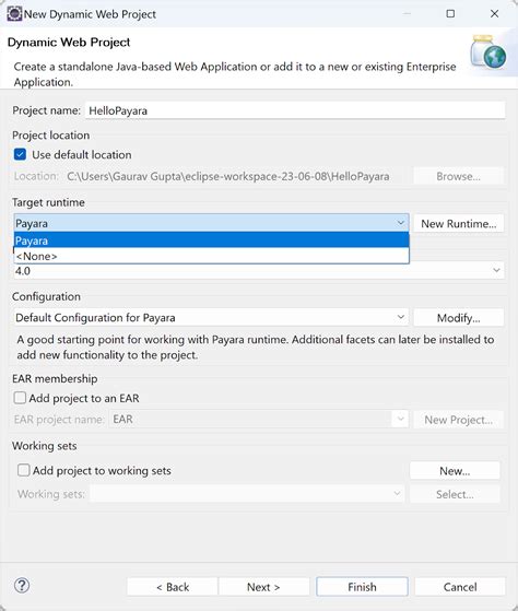 How To Use Payara Eclipse Ide Plugin