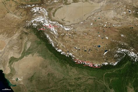 Nasa Visible Earth 8000 Meter Peaks Of The Himalaya And Karakoram