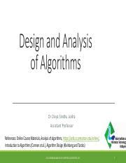 Divide And Conquer Lecture Pdf Design And Analysis Of Algorithms D R D I V Ya S I N D H U L E