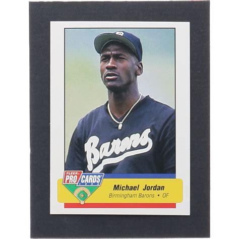 Michael Jordan 1994 Birmingham Barons Fleerprocards 633 Rc Barons Fully Visible On Jersey