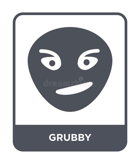 Grubby Icon In Trendy Design Style Grubby Icon Isolated On White