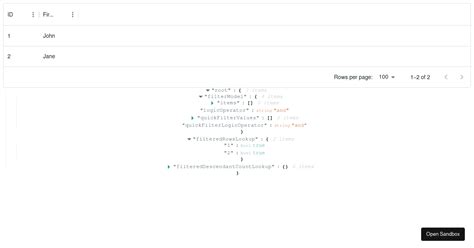 Mui X Grid Filter Operator Codesandbox