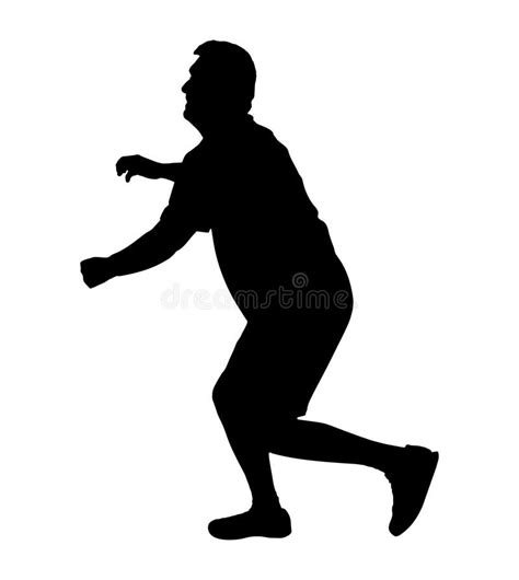 Falling Person Silhouette Vector Illustration Stock Vector