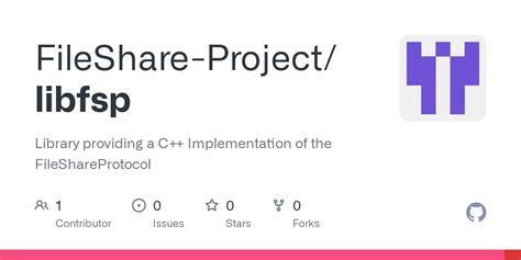 Github Fileshare Projectlibfsp Library Providing A C