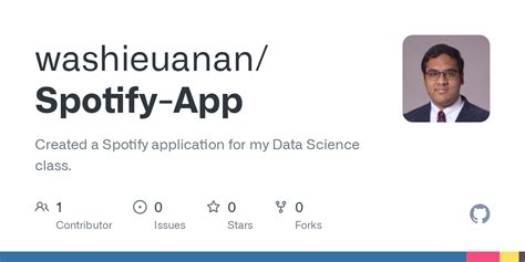 GitHub Washieuanan Spotify App Created A Spotify Application For My Data Science Class