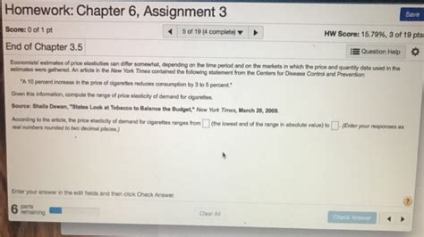 Solved Save Homework Chapter 6 Assignment 3 Score 0 Of 1
