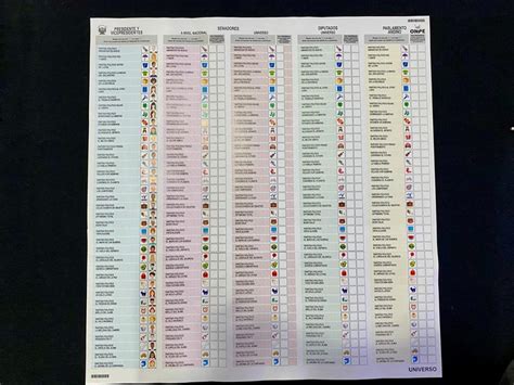 Así Será La Cédula De Votación Para Las Elecciones 2026