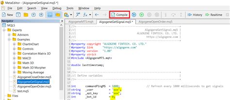 Algogene Guideline To Use Algogene Dll In Metatrader