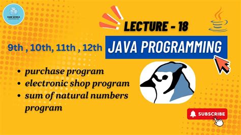 Lecture 18 Java Programming Full Course Class 9th 10th 11th 12th