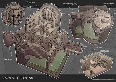 Fantasy Map Dungeon Maps Isometric Map