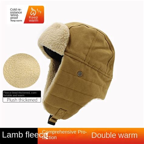 Gorra De Invierno De Lona Con Protecci N Para Las Orejas Para Hombre Y