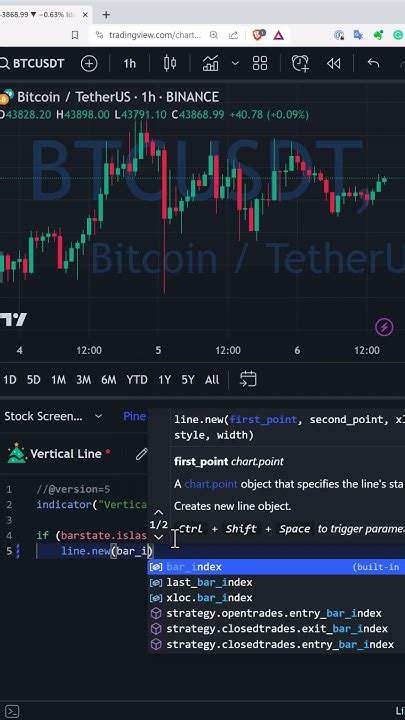 How to plot vertical lines in Pine Script #pinescript #tradingview #tradingviewtutorial - YouTube