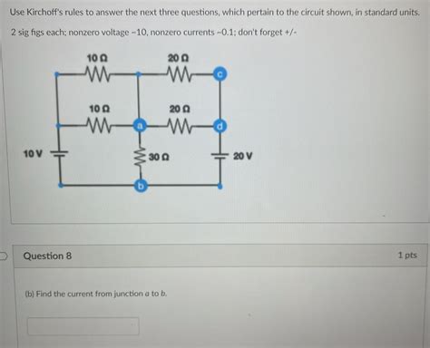 solved use kirchoff s rules to answer the next three