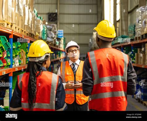 Warehouse Manager Assesses Individual Performance Of Staff Evaluate Work Quality Skill Levels