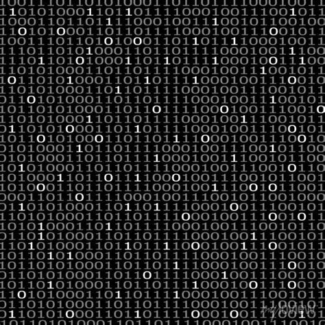 Abstract Technology Background With Binary Computer Code Posters For