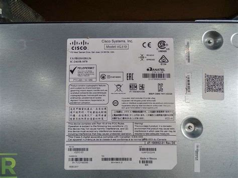 8 Cisco Vg310 Analog Voice Gateways Roller Auctions