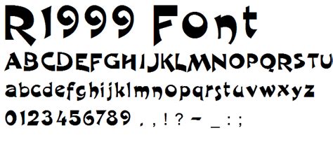R1999 Font — Free Comic Fancy Font Pickafont