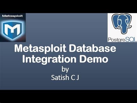 Free Video Managing Metasploit Data A Guide To Postgresql Integration