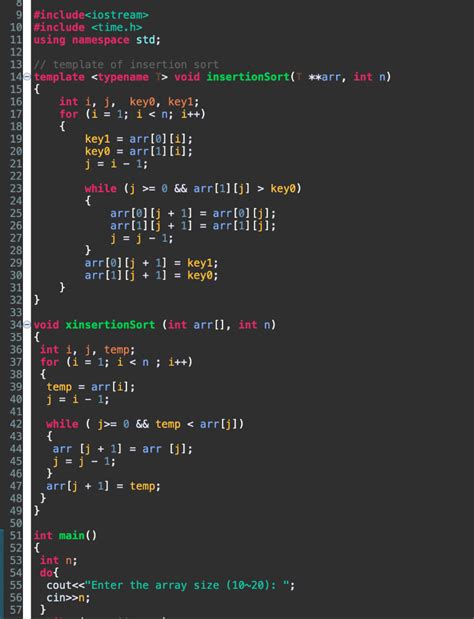 Solved I Ve Written A C Project About Insertion Sort And Chegg