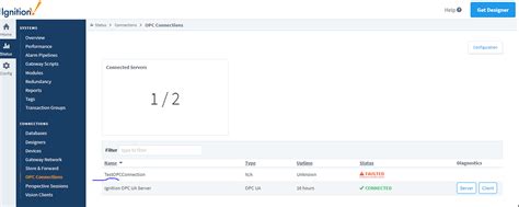 Faulted Opc Connection That Cannot Find Testopcconnection Ignition Inductive Automation Forum