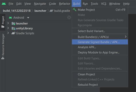 How To Create Unity Apk For Android