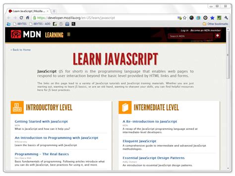 Learn Javascript With Mdn Learning Churchmag