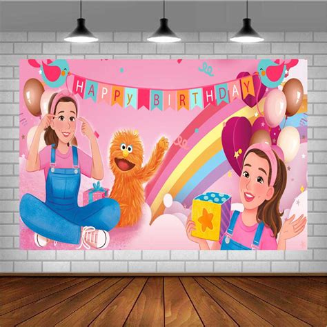 Ms Rachel Banner Poster Wall Decor Birthday Backdrop Background Party